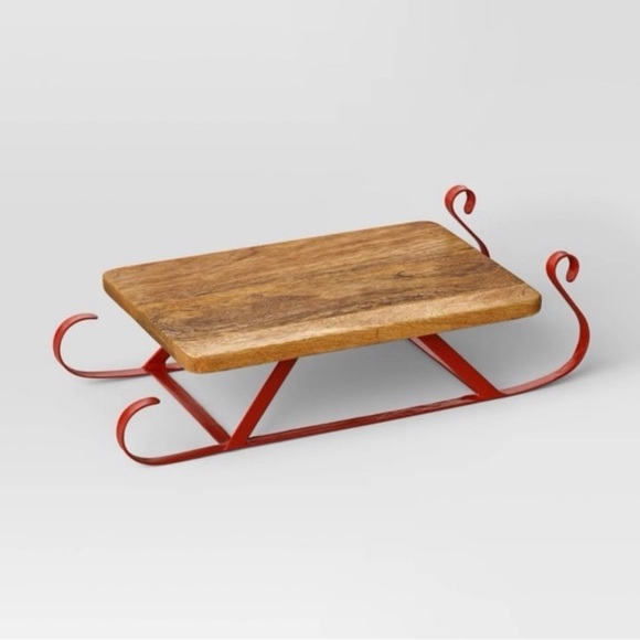 Threshold | Dining | Sleigh Wood Serving Board Tray Charcuterie Brown ...